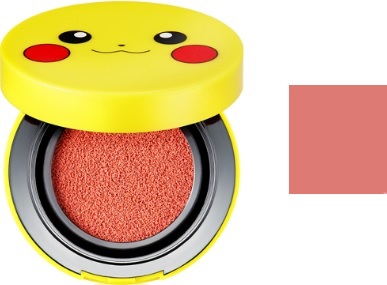TONYMOLY Pokemon_Pikachu Mini Cushion Blusher [02 Rose Coral] | Hwahae