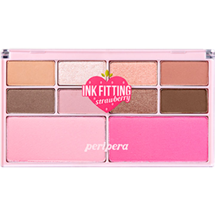peripera Ink Fitting Color Palette [No. 2 Little Crush Strawberry ...