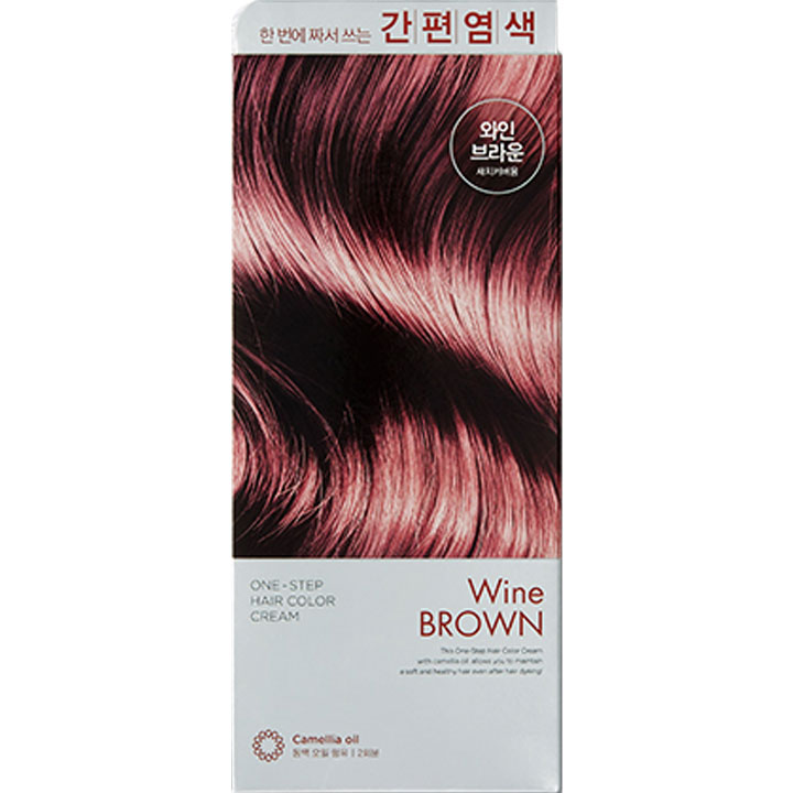 THEFACESHOP Stylist One Step Hair Color Cream [Wine Brown] | Hwahae Global