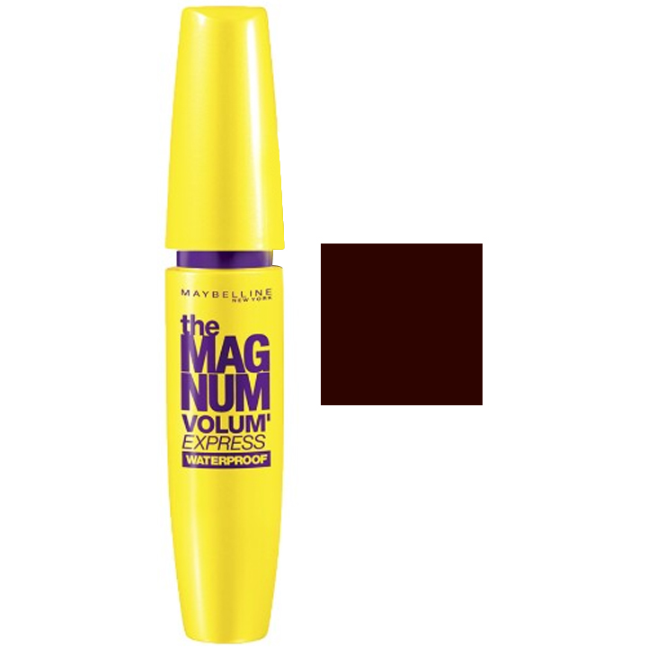 MAYBELLINENEWYORK Magnum Volume Express Waterproof Mascara [Real Brown ...