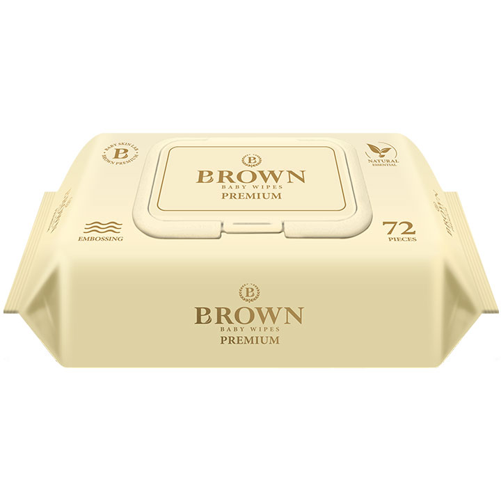 BROWN Premium wet tissues (manufactured by JTronics) | Hwahae Global