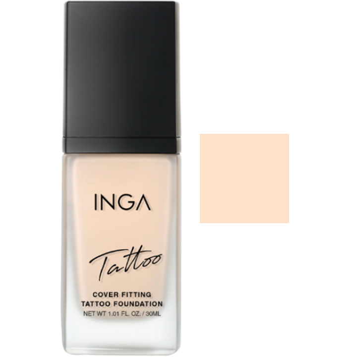 INGA Cover Fitting Tattoo Foundation [SPF35/PA++] [01 Light Vanilla ...