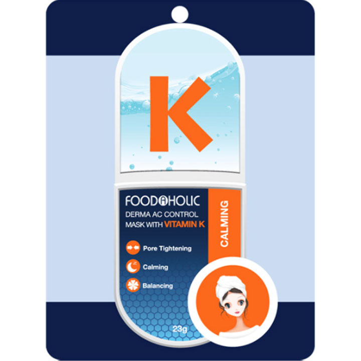 FOODAHOLIC Derma AC Control Mask with Vitamin K | Hwahae Global