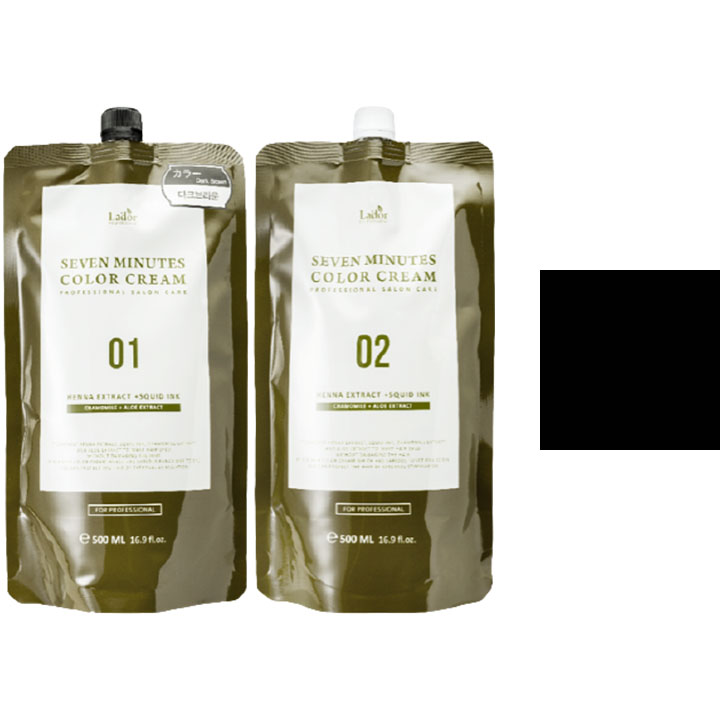 Lador Eco 7-minute cream henna dye [black] | Ingredients & Benefits