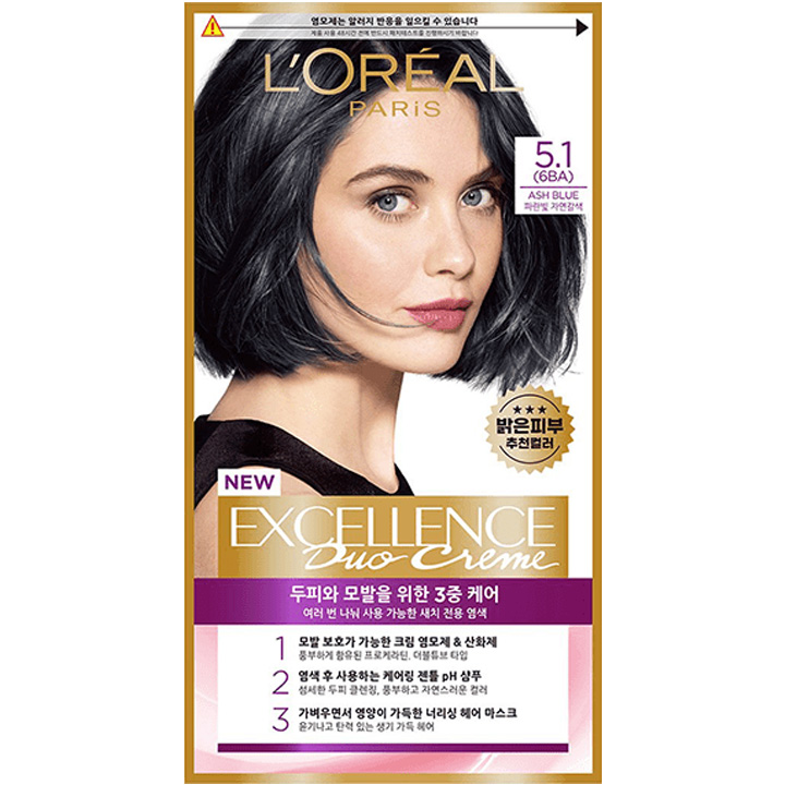L'OREALPARIS Excellence Duo Cream [No.5.1 Blue Natural Brown] | Hwahae ...