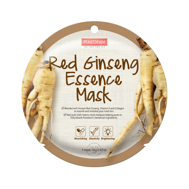 PUREDERM Collagen round mask pack [red ginseng] | ingredients