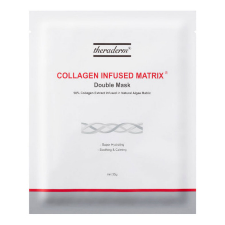 theraderm COLLAGEN INFUSED MATRIX® Double Mask | Hwahae Global