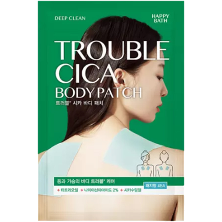 HAPPYBATH Deep Clean Trouble Cica Body Patch | ingredients