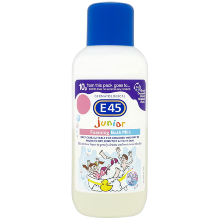 E45 Junior Foaming Bath Milk | Ingredients & Benefits