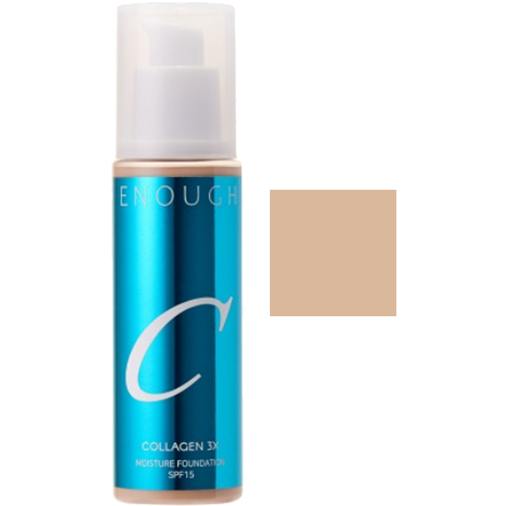 ENOUGH Collagen 3X Moisture Foundation [SPF15] [21N Transparent Beige ...