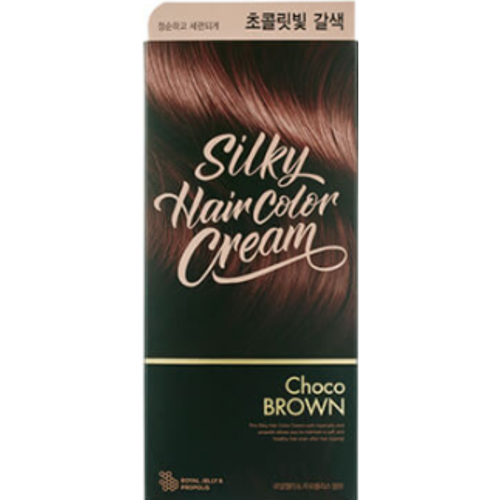 THEFACESHOP Stylist Silky Hair Color Cream [Chocolate Light Brown ...
