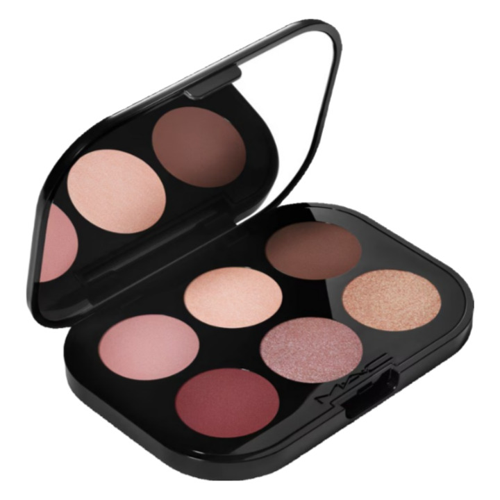 MAC CONNECT IN COLOUR EYE SHADOW PALETTE X6 [EMBEDDED IN BURGUNDY] | Hwahae