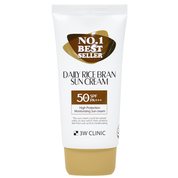 3WCLINIC DAILY RICE BRAN SUN CREAM [SPF50+/PA+++] | Ingredients & Benefits