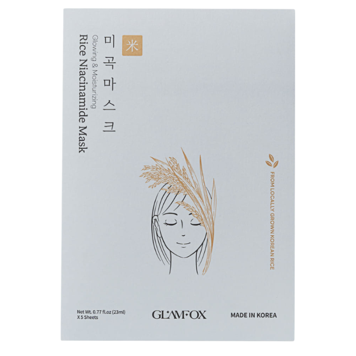GLAMFOX Rice Niacinamide Mask | Hwahae Global