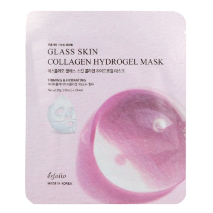 esfolio GLASS SKIN COLLAGEN HYDROGEL MASK | Hwahae Global