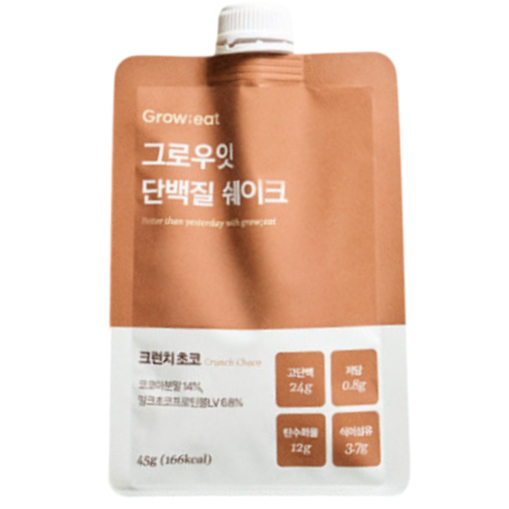Grow;eat protein shake [Crunch Choco] | Hwahae Global